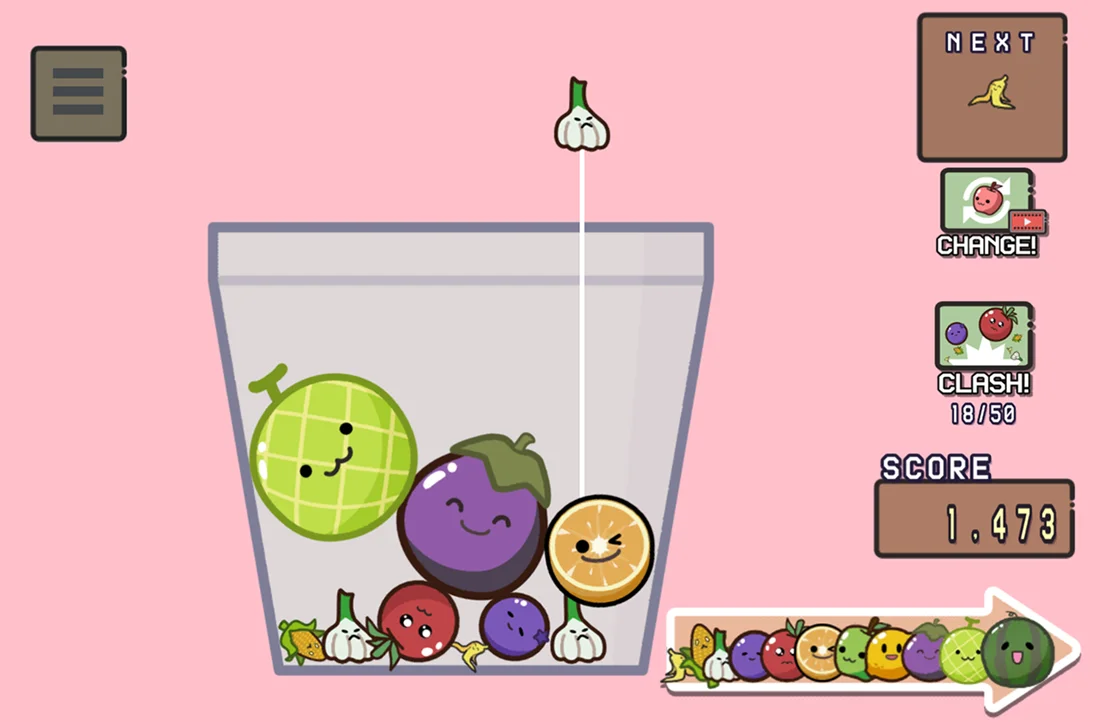 Watermelon Drop - The Ultimate Fruit Stacking Puzzle Game